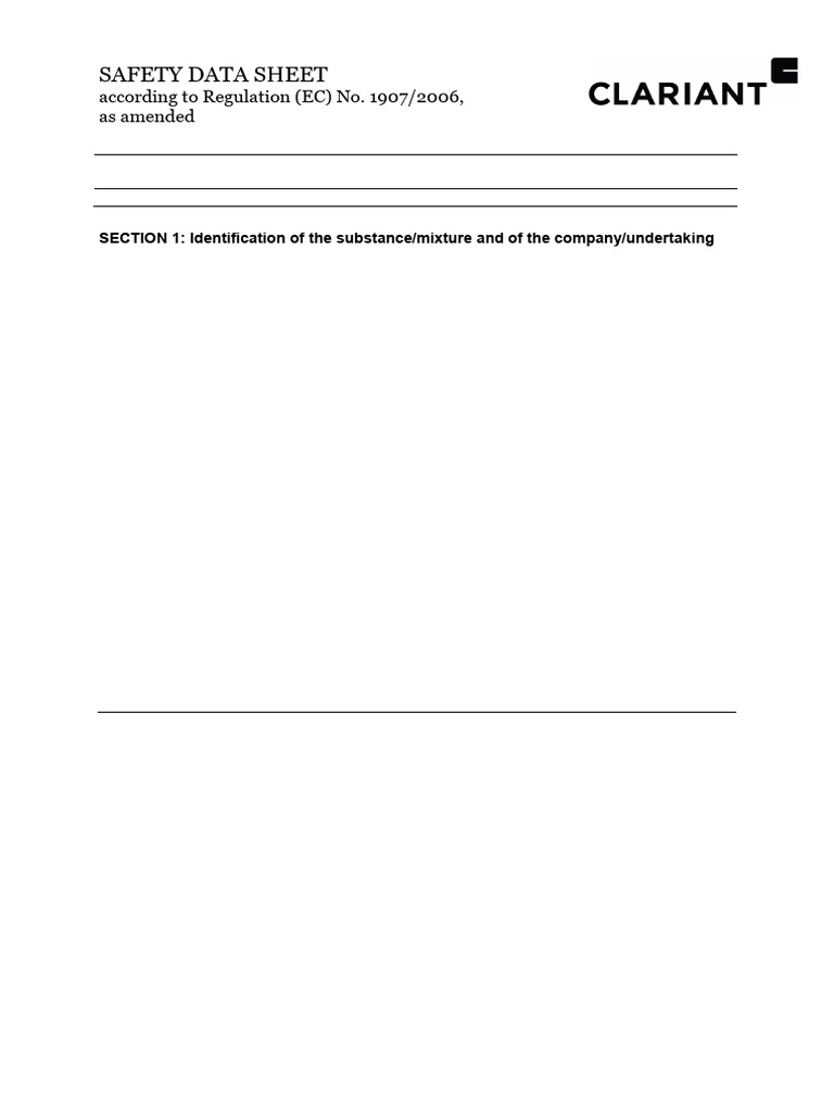 Clariant SDS POLYGLYKOL G 300 European Community English | PDF ...