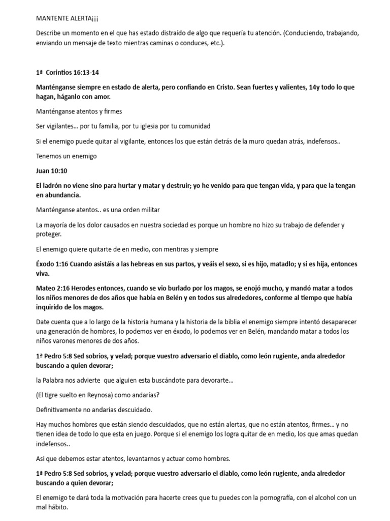 Mantente Alerta | PDF