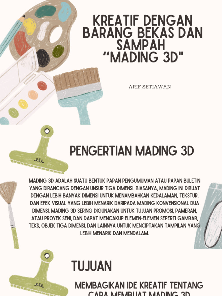 buatkan presentasi membuat poster 10 slide - Presentation (1) | PDF