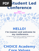 Student-Led Conference Template | PDF