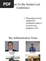 Student-Led Conference Template | PDF