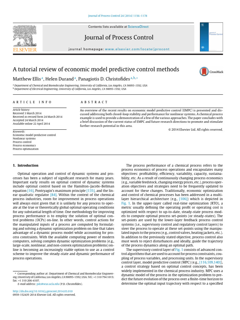 Ellis_2014 | PDF | Mathematical Optimization | Control Theory