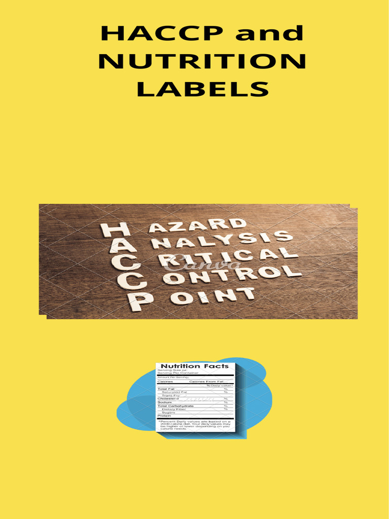 HACCP and NUTRITION LABELS | PDF | Carbohydrates | Dietary Fiber