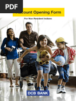 IOB NRE NRO FCNR Account Opening Form | PDF | Banks | Payments