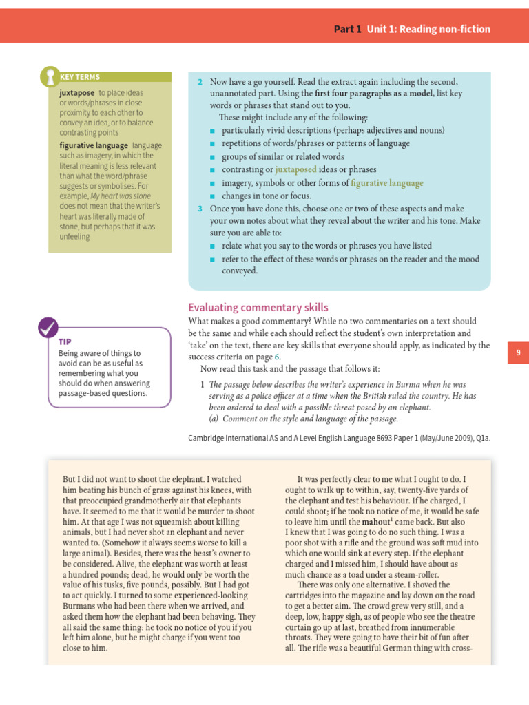 Worksheet 4 Language Style Structure Form | PDF | Narration | Mind