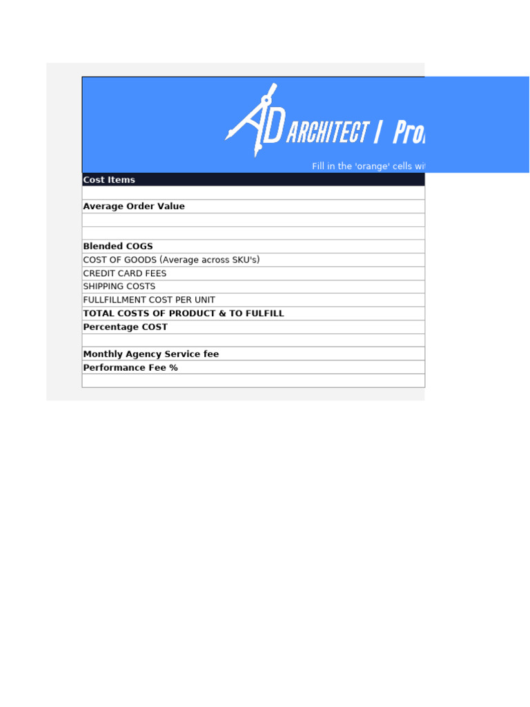 Cost Items: Average Order Value | PDF | Economies | Financial Economics