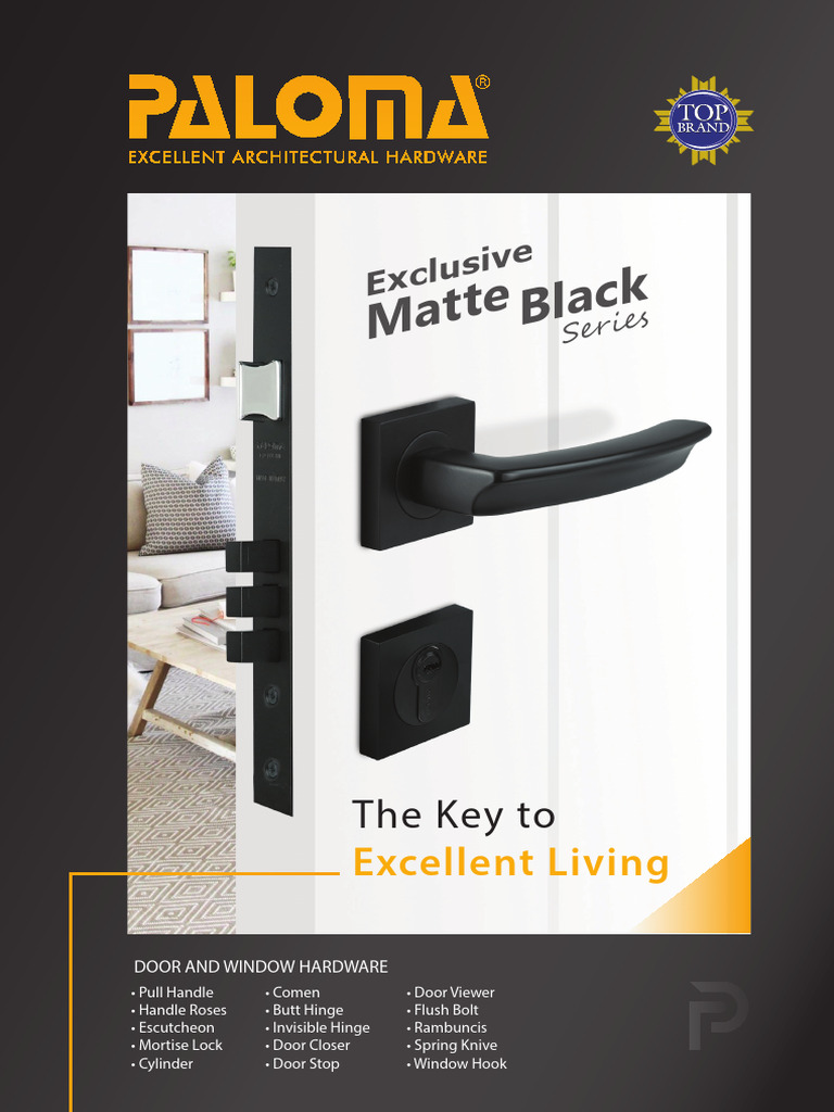 PALOMA Brochure Lock Matte Black Series v2308 | PDF | Physical Security ...