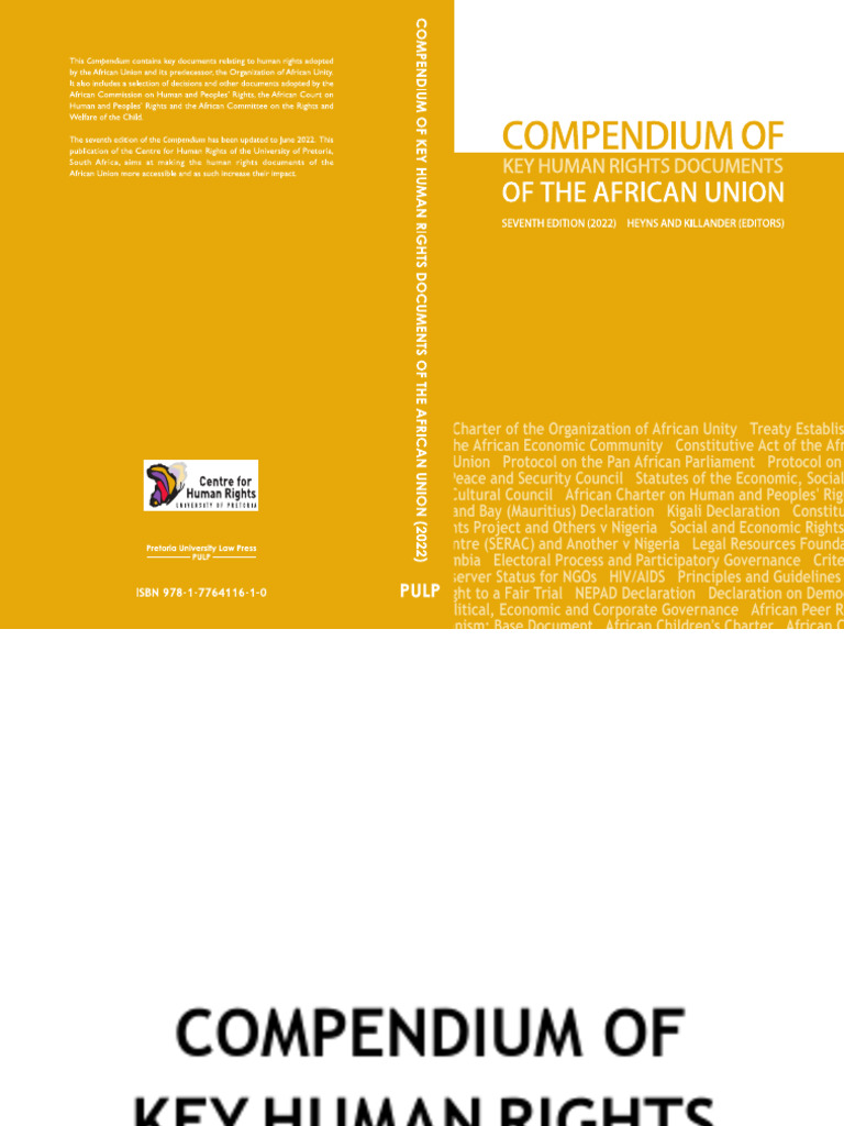 2022_English AU Compendium | PDF | African Union | Constitutional Amendment