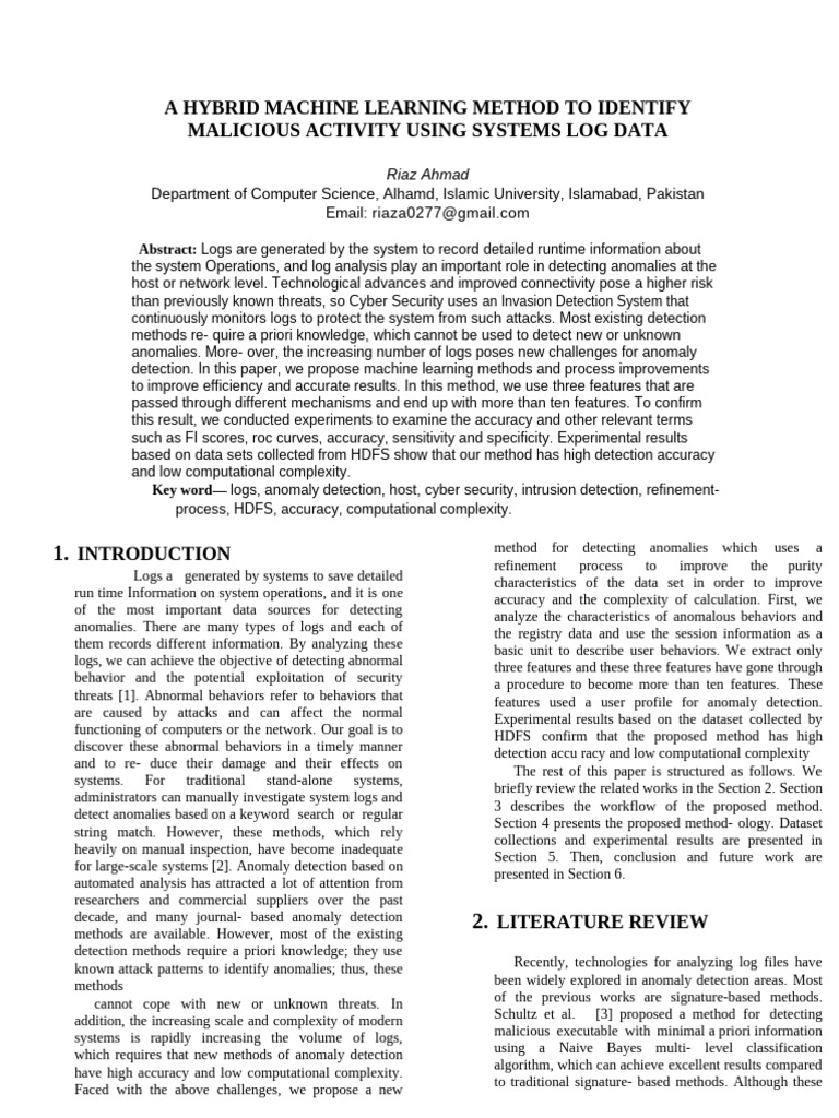 A Hybrid Machine Learning Method Pdf Cluster Analysis Sensitivity