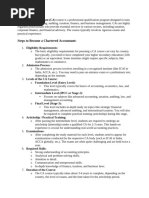 CA Program Overview and Structure | PDF | Postgraduate Education ...