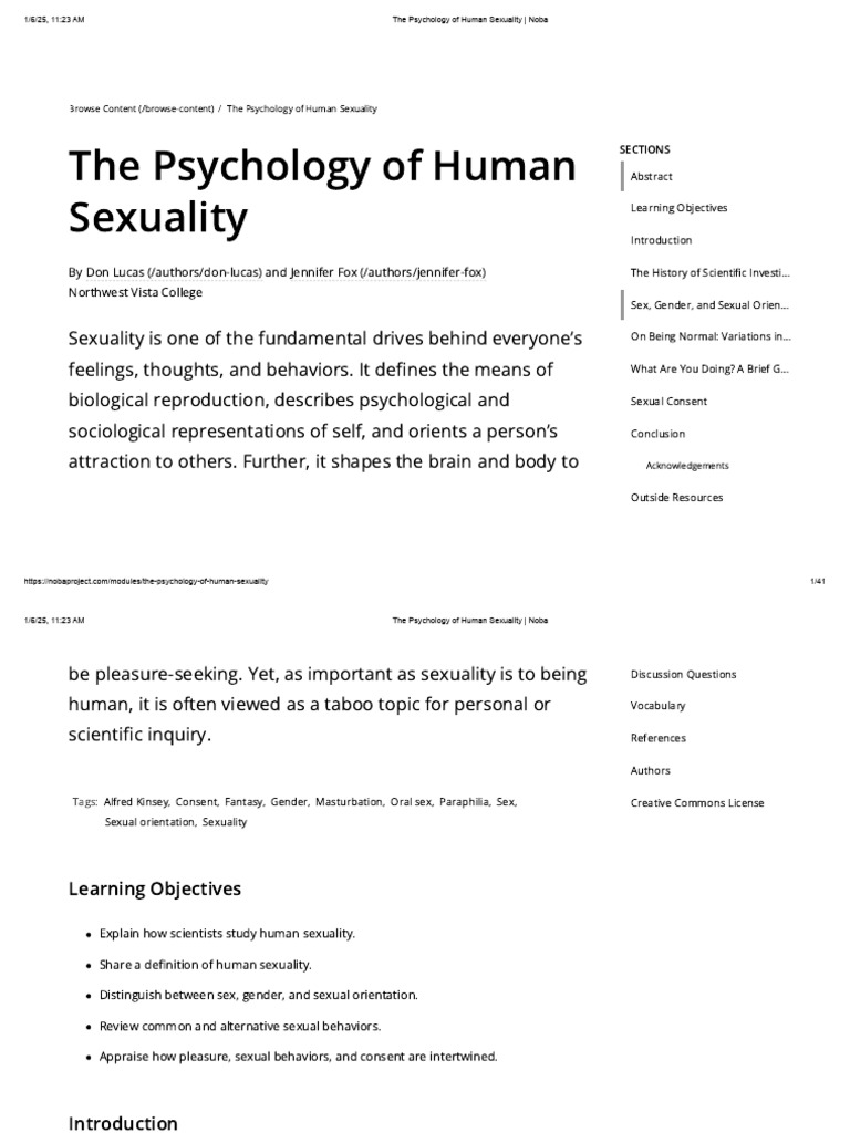 Understanding Human Sexuality Dynamics | PDF | Sexual Orientation ...