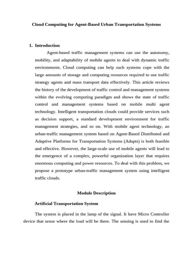 Cloud Computing For Agent-Second Review | PDF | Agent Based Model | Computing