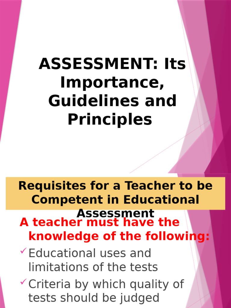 3rd Topic EDUC 75 Importance. Guidelines and Principles Contn | PDF