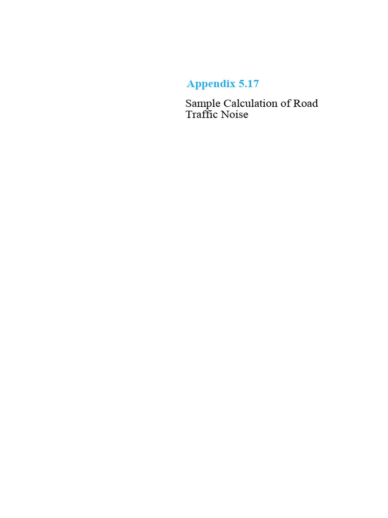 Appendix 5.17 | PDF | Road