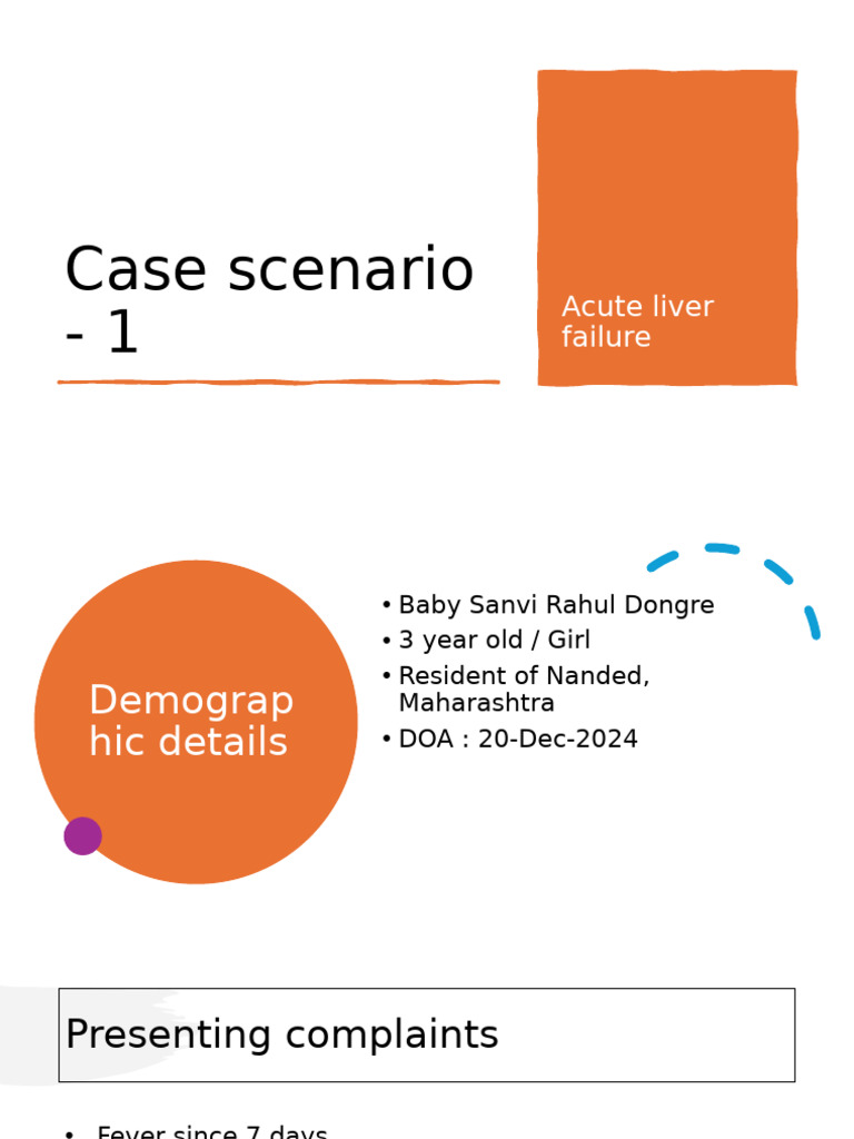 Case Scenarios December | PDF | Liver | Diseases And Disorders