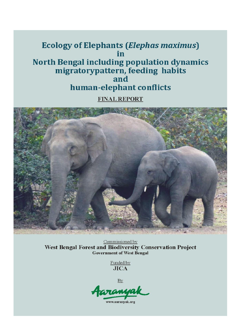 Elephant Ecology in North Bengal | PDF | Habitat Destruction | Elephant