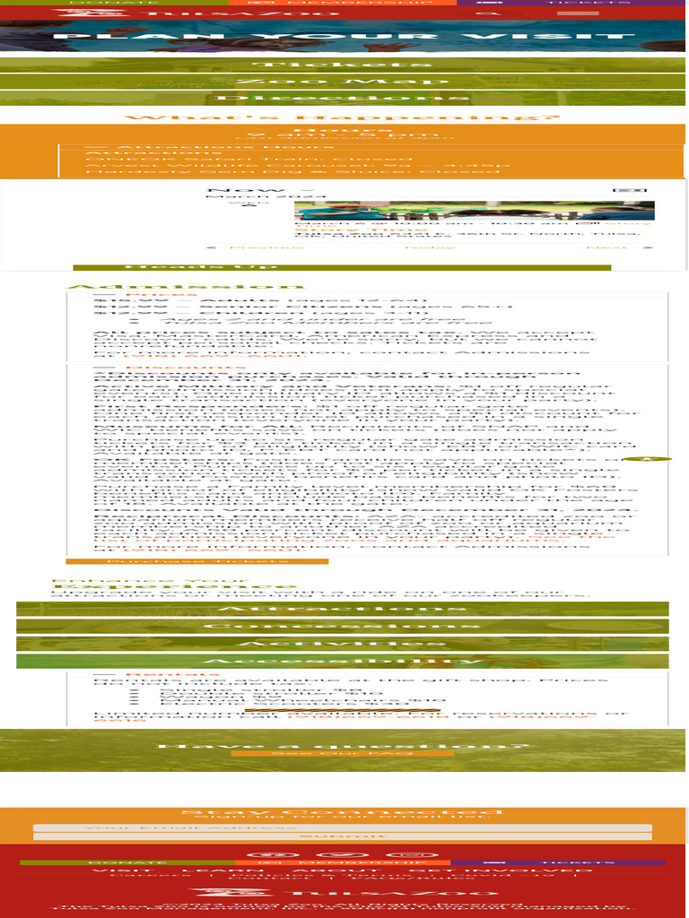 Tulsa Zoo Admission and Discounts Guide | PDF