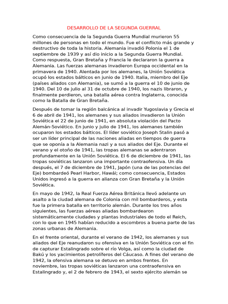 2 Guerra Mundial | PDF | Alemania nazi | Aliados de la Segunda Guerra ...
