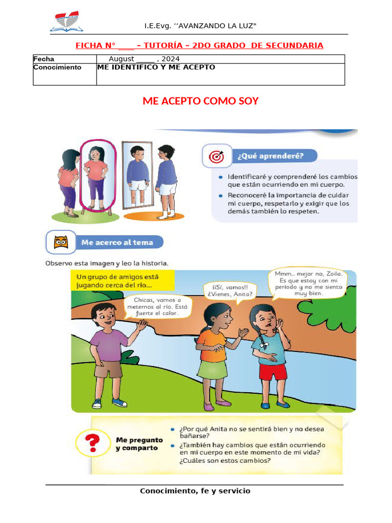 Tutoria 2do Sec | PDF