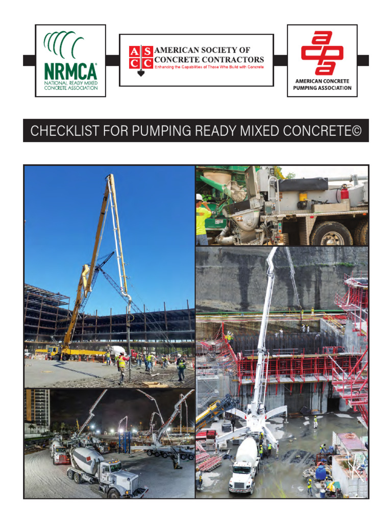 Checklist For Pumping Ready Mixed Concrete v.2020 Rs | PDF | Concrete ...