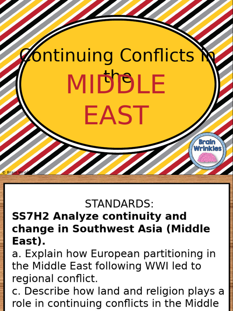 Conflicts in the Middle East Kid Version Ppt | PDF | Kurds | Israel