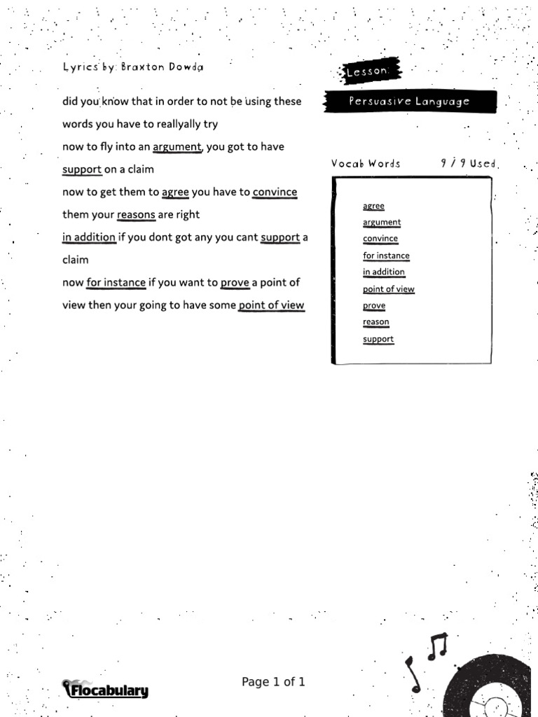 Lyric Lab by Braxton Dowda | PDF