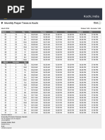 Yearly Prayer Times 2025 - IslamicFinder | PDF | Sharia | Prayer
