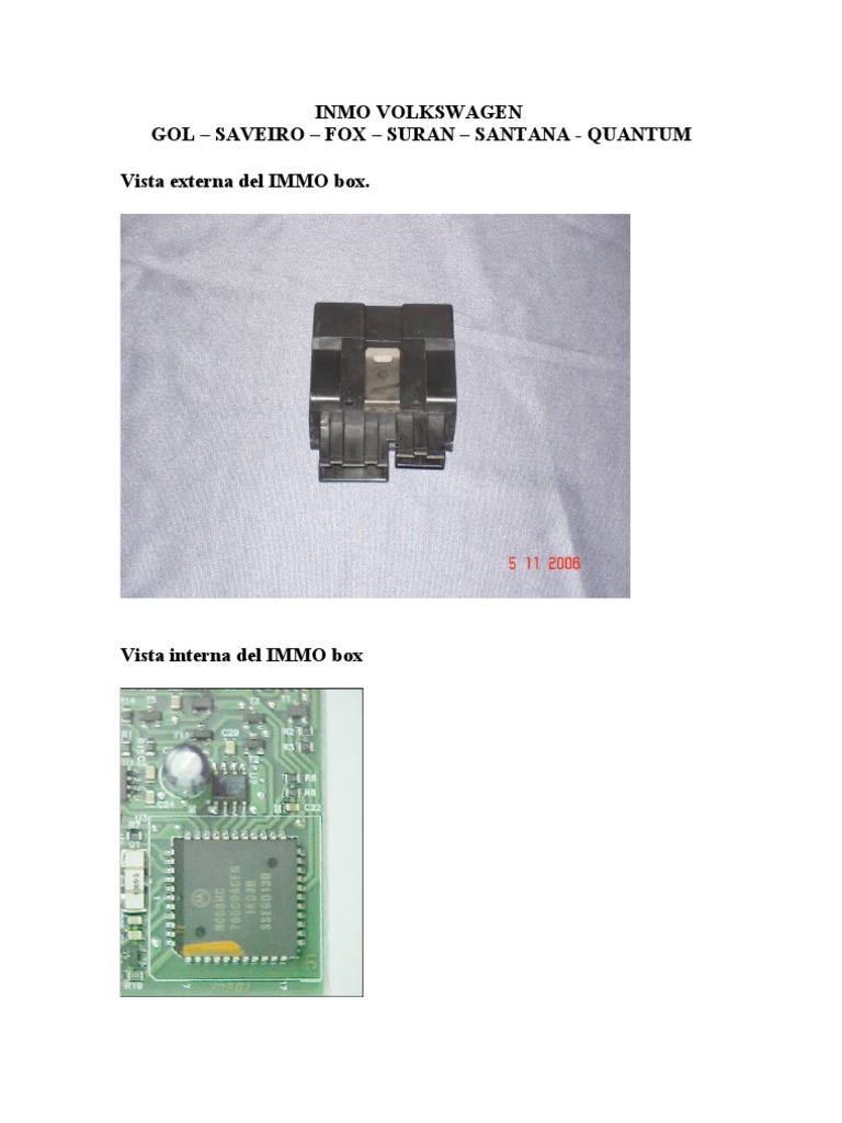 Immo VW Kostal | PDF
