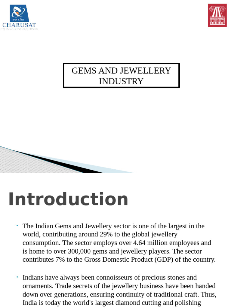 Group 20 Gems and Jewellery Industry | PDF | Jewellery | Gemstone
