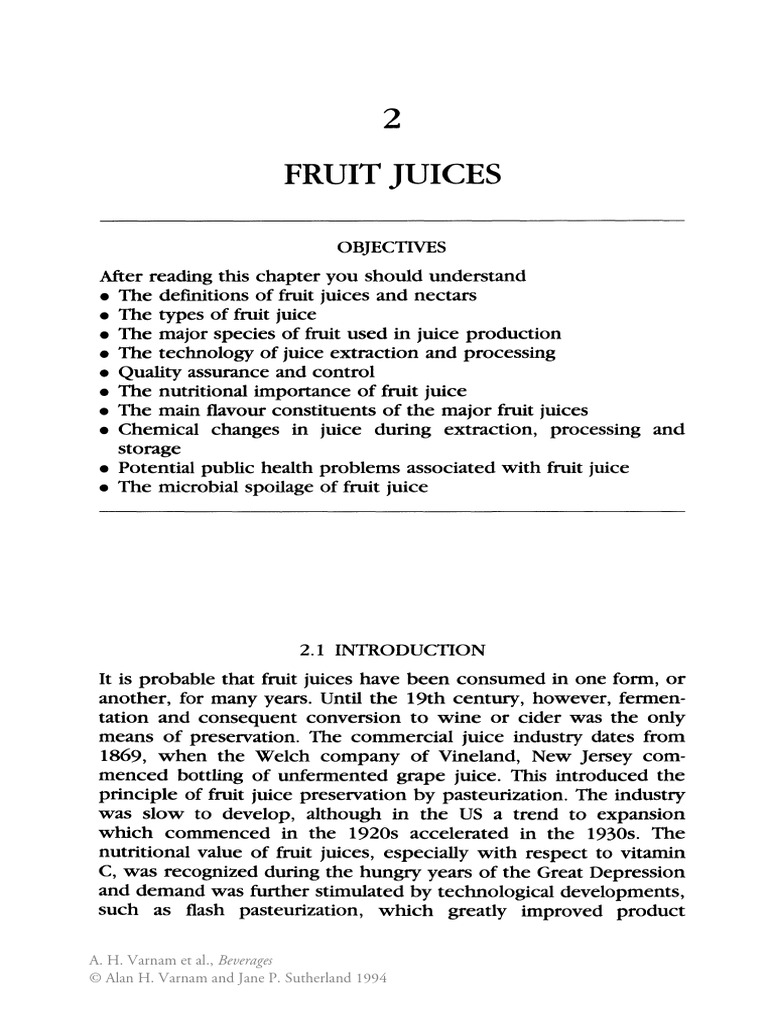 Understanding Fruit Juices and Nectars | PDF | Juice | Diet & Nutrition