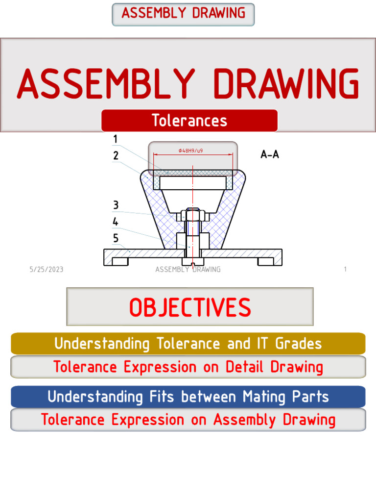 Day12 Student Assembly Drawing Part3 | PDF | Engineering Tolerance | Systems Engineering