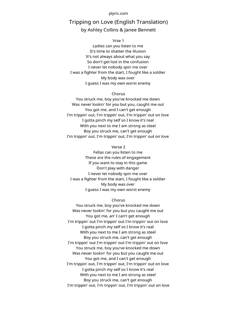 Ashley Collins & Janee Bennett - Tripping On Love (English Translation ...