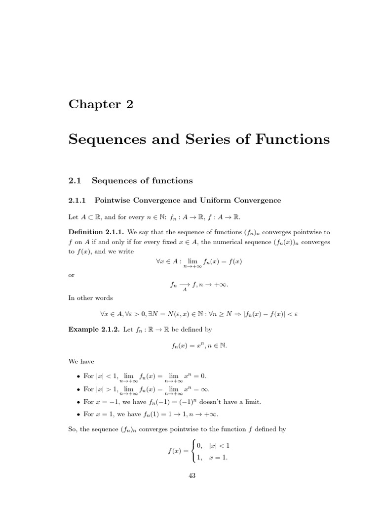 Analysis_chap2&3 | PDF | Limit (Mathematics) | Sequence