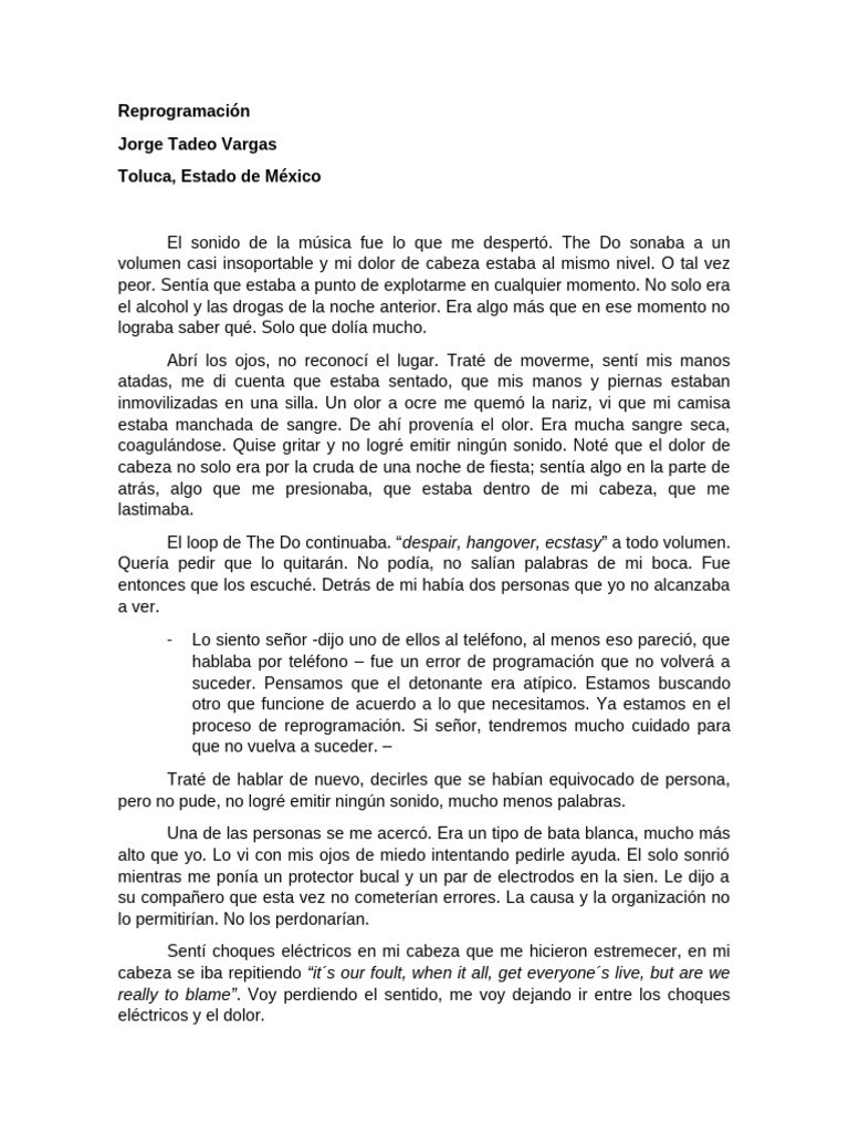 Reprogramación | PDF