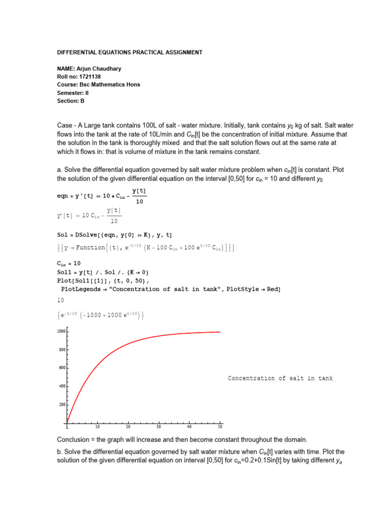 Practical Assignment Arjun | PDF | Mathematical Objects | Equations