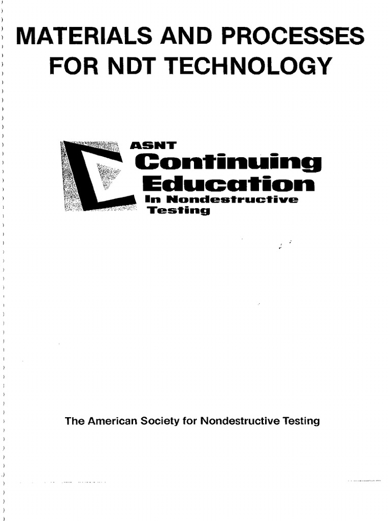 ASNT Material and Processes For NDT Technology | PDF | Construction ...