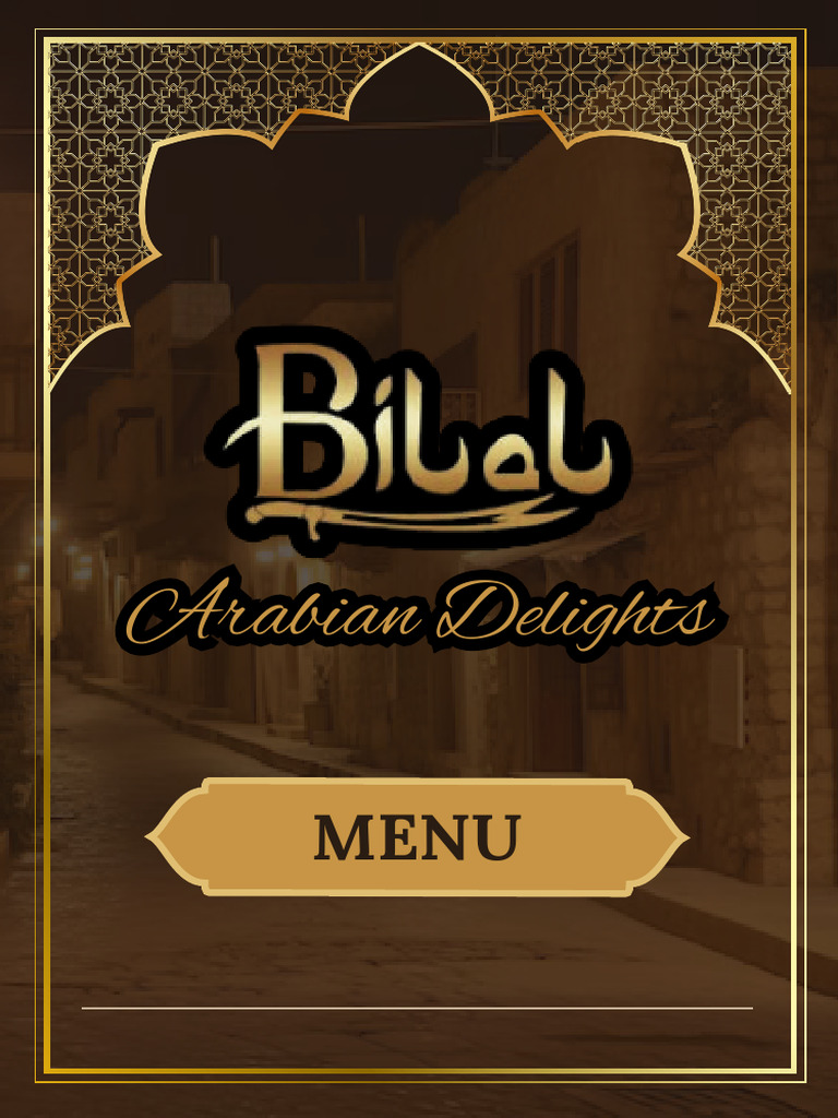 Bilal Arabian Delights Menu Overview | PDF | Middle Eastern Cuisine | Kebab