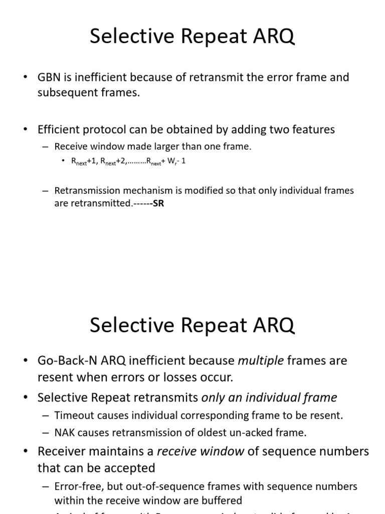 17-Selective Repeat ARQ-Transmission Efficiency-Problem-24-08-2023 ...