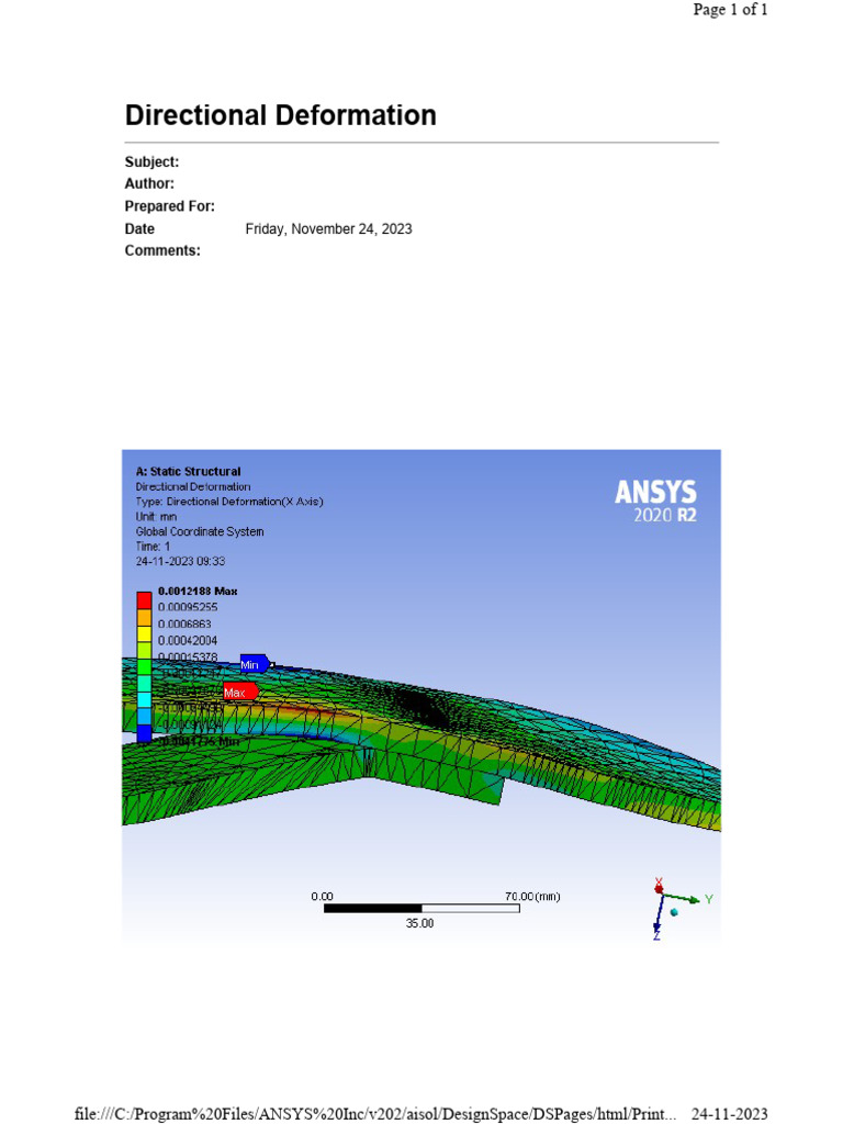 Female Over Weight Directional Deformation | PDF