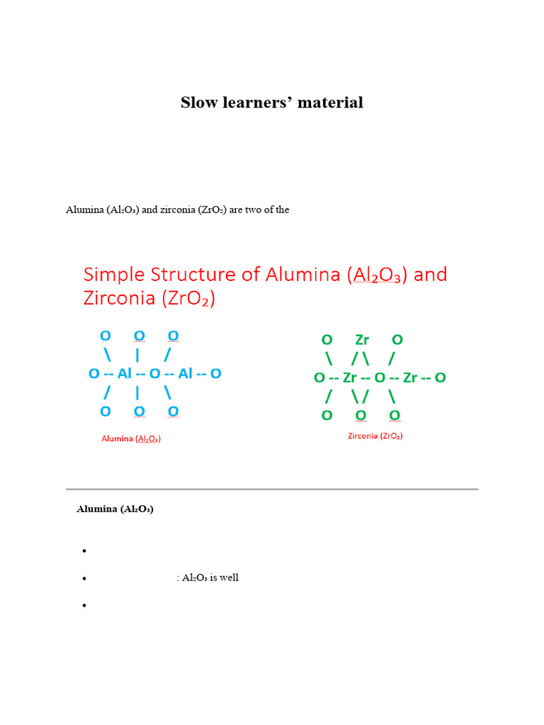 Slow Learners' Material - UNIT 3 | PDF | Materials | Physical Sciences