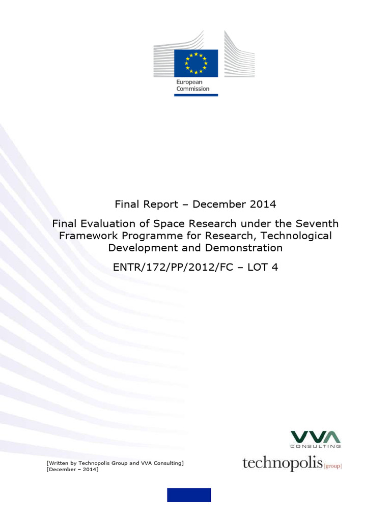 FP7 Space final evaluation | PDF