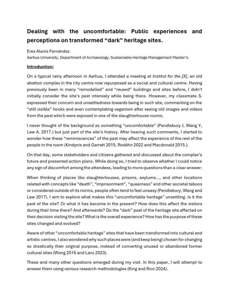 Dealing With The Uncomfortable. Public Experiences and Perceptions On ...