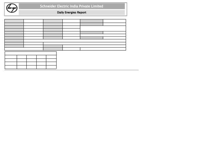 AIS300009050 Daily Energy Report | PDF
