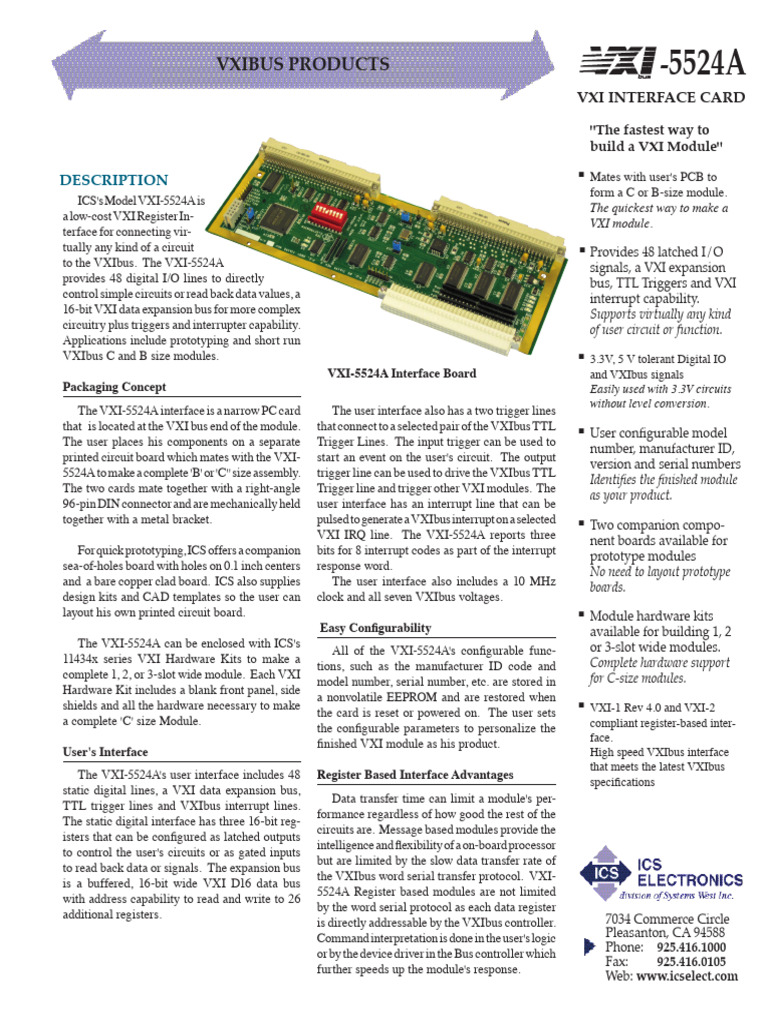 5524A_ds | PDF | Computing | Computer Engineering