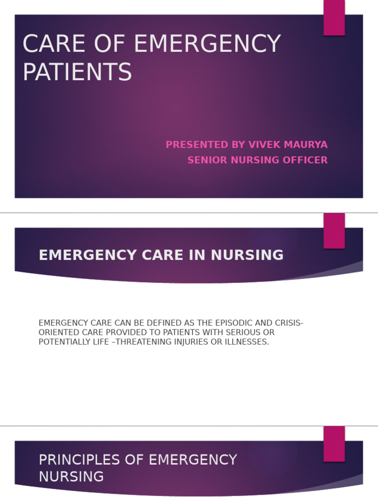Emergency Patient Care Principles | PDF | Major Trauma | Bleeding