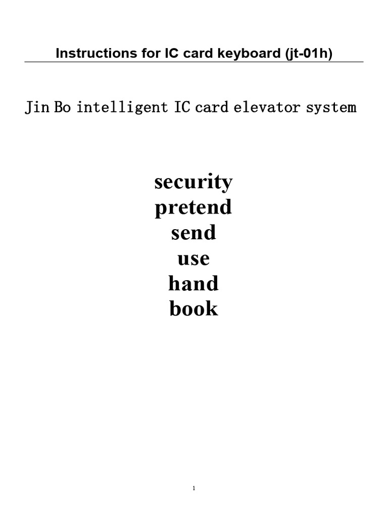 Manual Ic System Pdf Secure Communication Computing