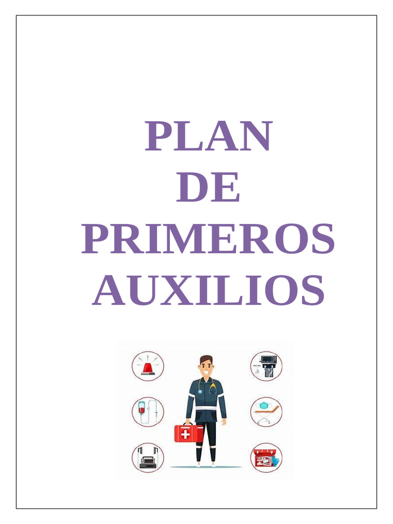 Plan de Primeros auxilios | PDF | Herida | Reanimación cardiopulmonar