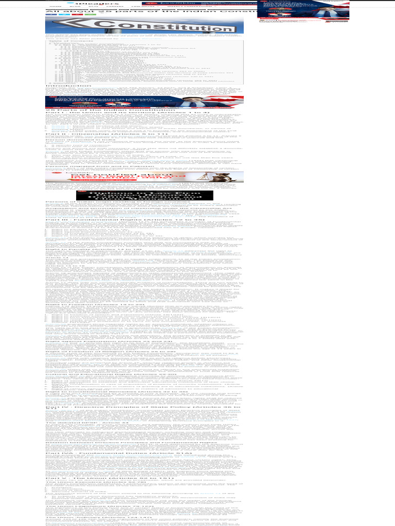 All About 25 Parts of The Indian Constitution - I | PDF | Citizenship ...