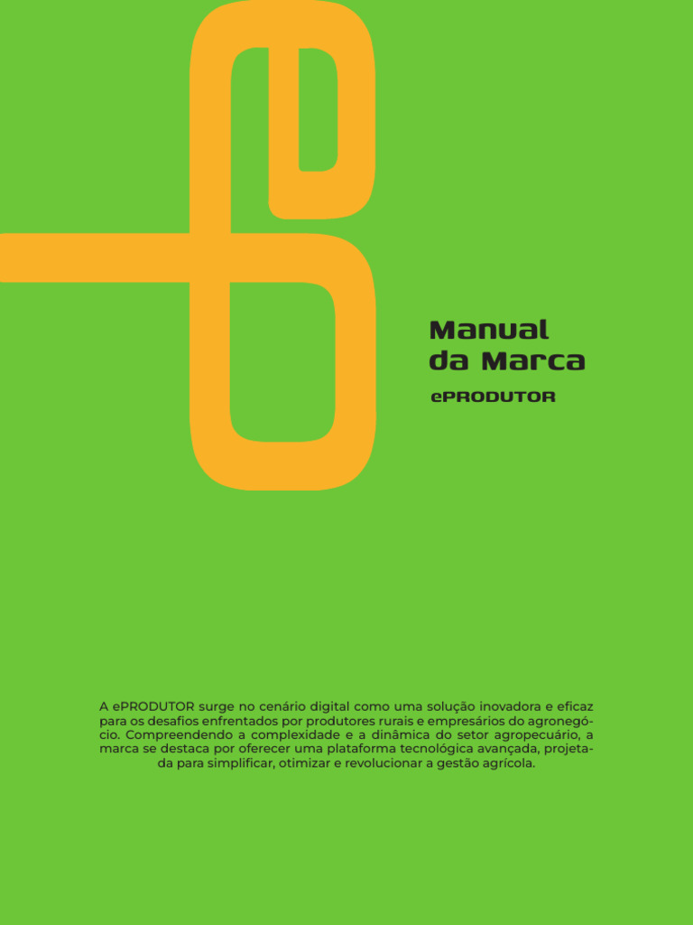 Manual da Marca ePRODUTOR: Identidade Visual | PDF | Marca | Cor