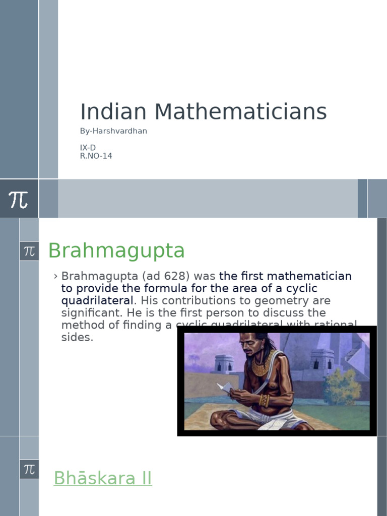 Indian Math Pioneers | PDF